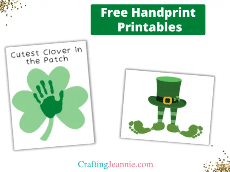 St. Patrick's Day Handprint Craft (Free Printable) | Crating Jeannie