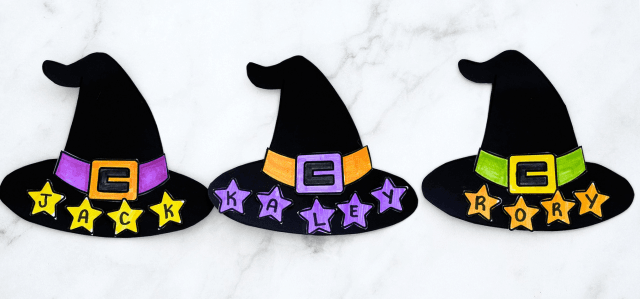 Witch Hat Name Craft - This Tiny Blue House