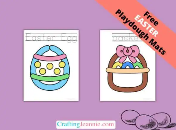 Easter Playdough Mats - Free PDF - Crafting Jeannie