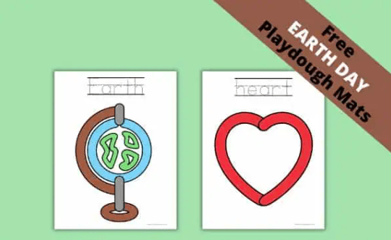 Earth Day Playdough Mats - Free PDF - Crafting Jeannie