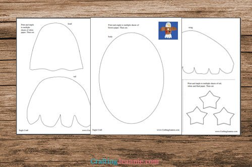 Bald Eagle Craft (Free Template) - Crafting Jeannie Crafting Jeannie