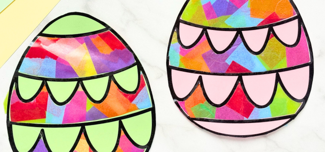 Easter Egg Suncatcher - This Tiny Blue House