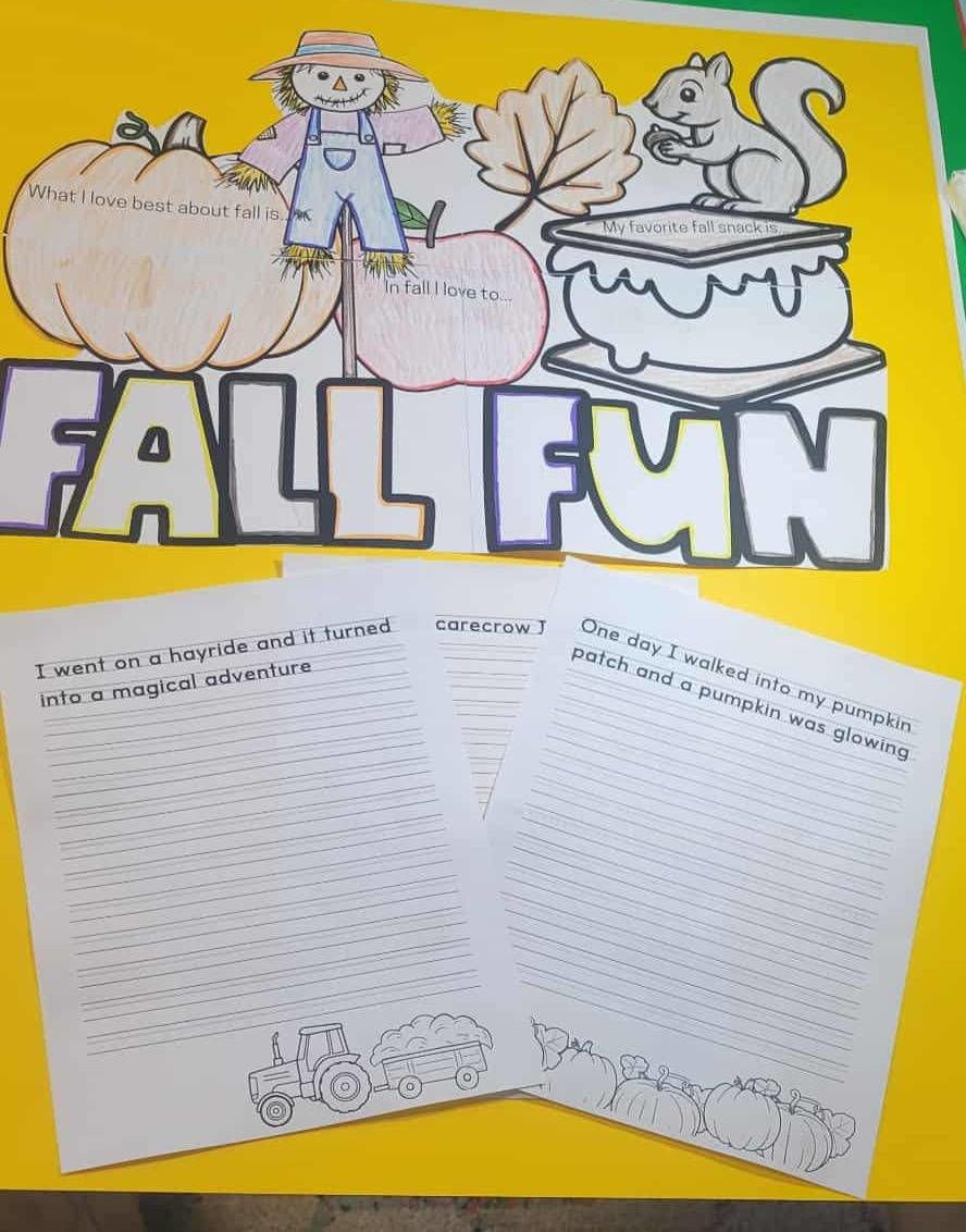 Fall Writing Activity for kids