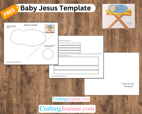 Baby Jesus Craft (Free Template) - Crafting Jeannie