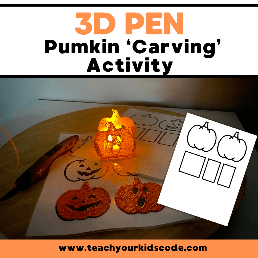 Spooky DIY Fun: 3D Pen Pumpkin Carving - Teach Your Kids Code