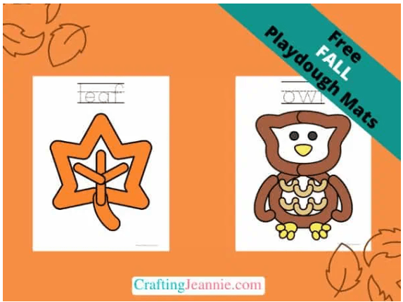 Fall Playdough Mats - Free PDF - Crafting Jeannie