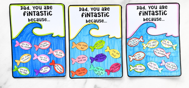 Fin-tastic Father's Day Card - This Tiny Blue House