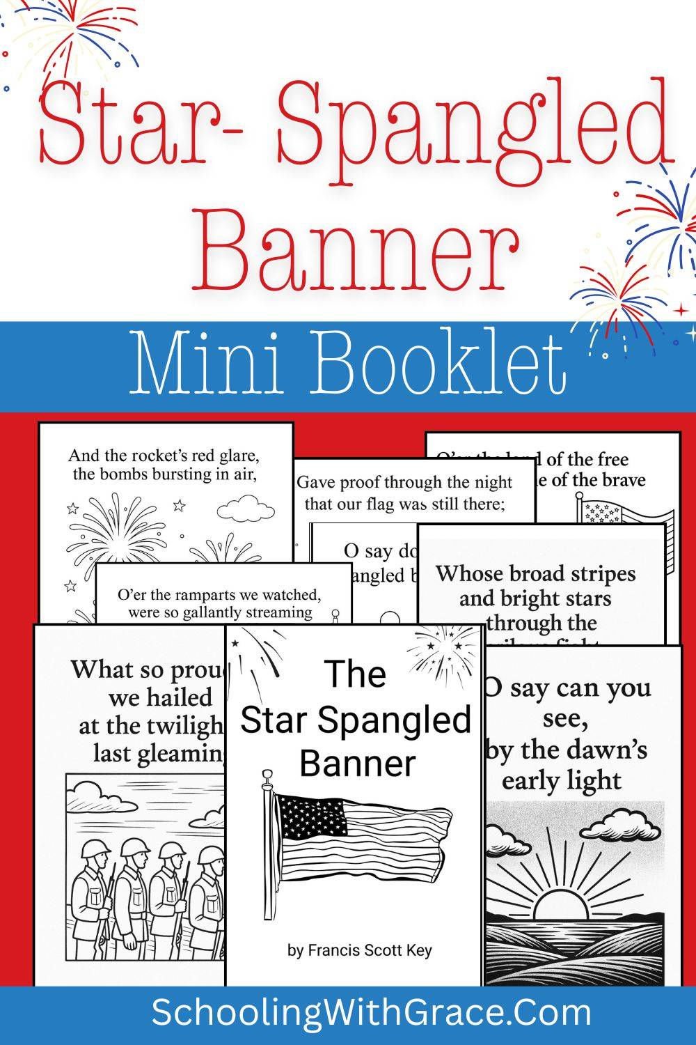 Star Spangled Banner Mini Booklet