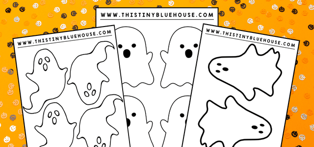 Halloween Ghost Printable - This Tiny Blue House