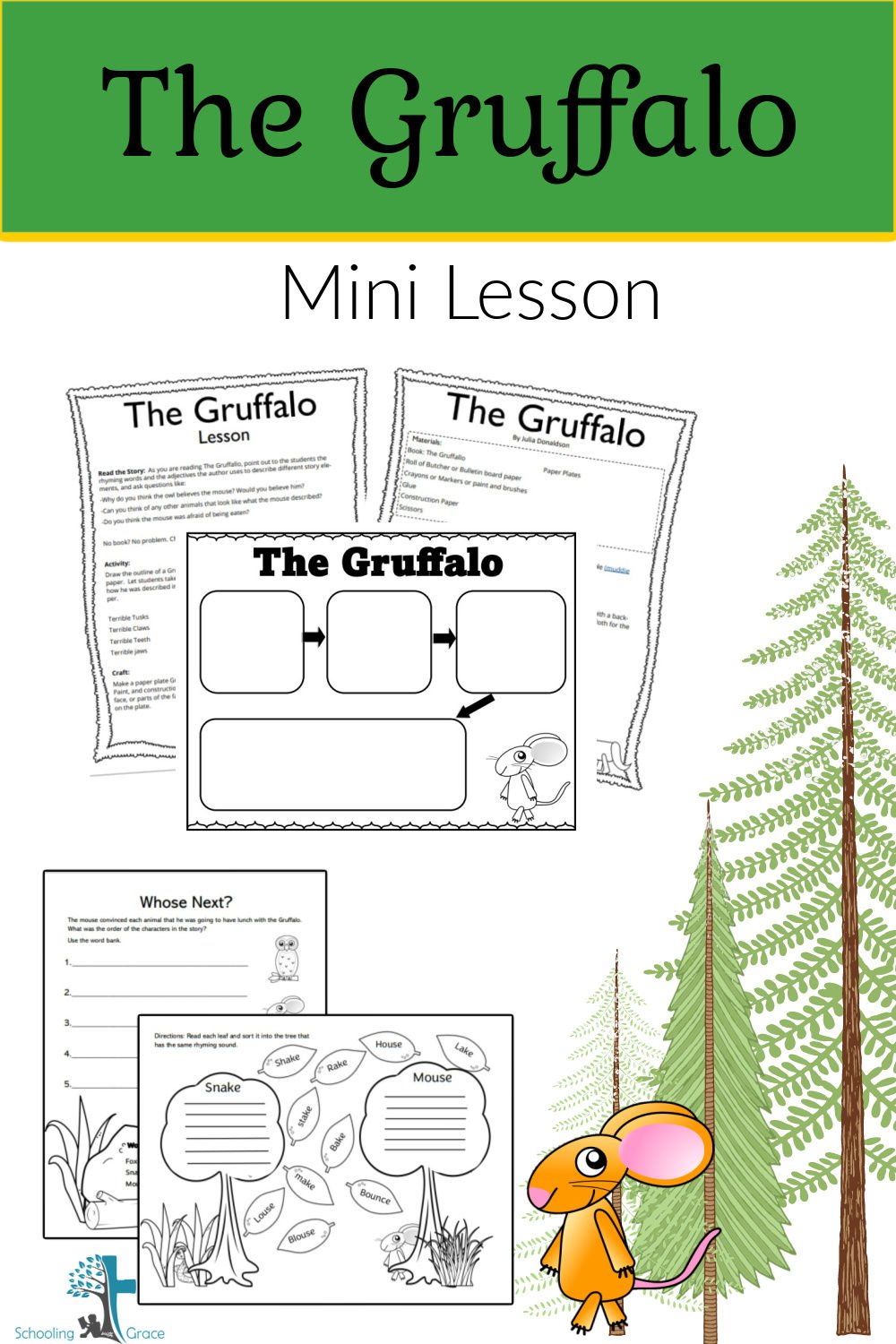 The Gruffalo Lesson ~ Schooling with Grace