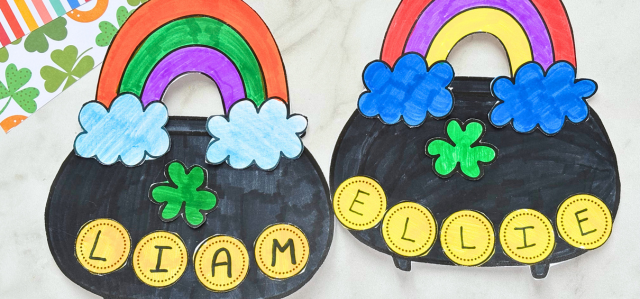 Pot of Gold Name Craft - This Tiny Blue House