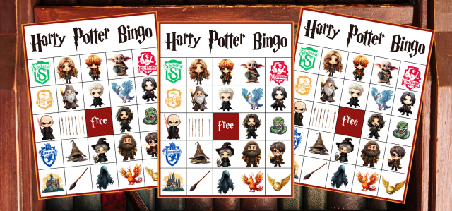Harry Potter Bingo Game (12 Cards) - This Tiny Blue House