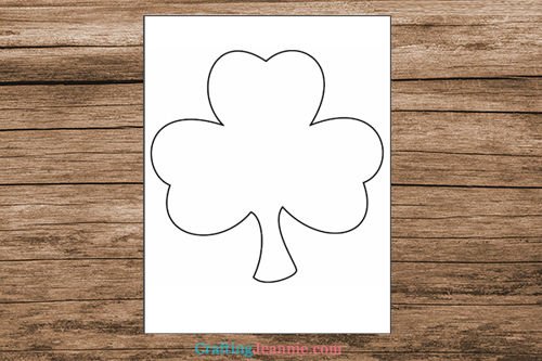 Scrap Paper Shamrock (St. Patrick's Day Craft for Kids) - Crafting Jeannie