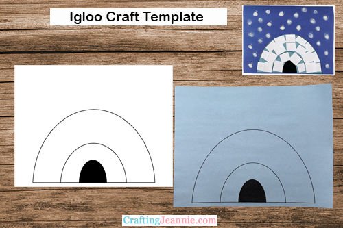 Preschool Igloo Craft (Free Printable) - Crafting Jeannie