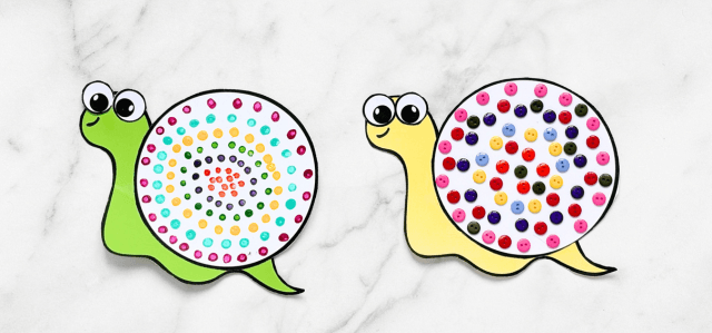 Colorful Snail Craft - This Tiny Blue House