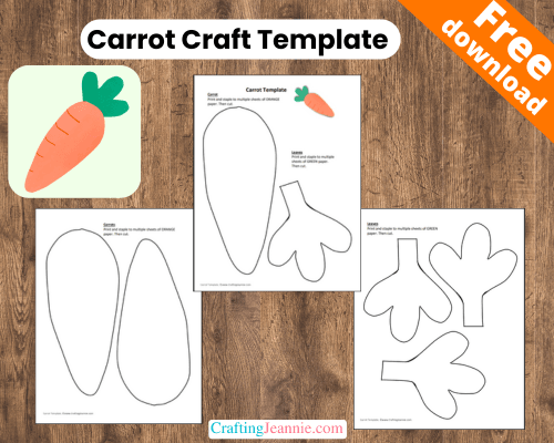 Carrot Craft (Free Template) - Crafting Jeannie