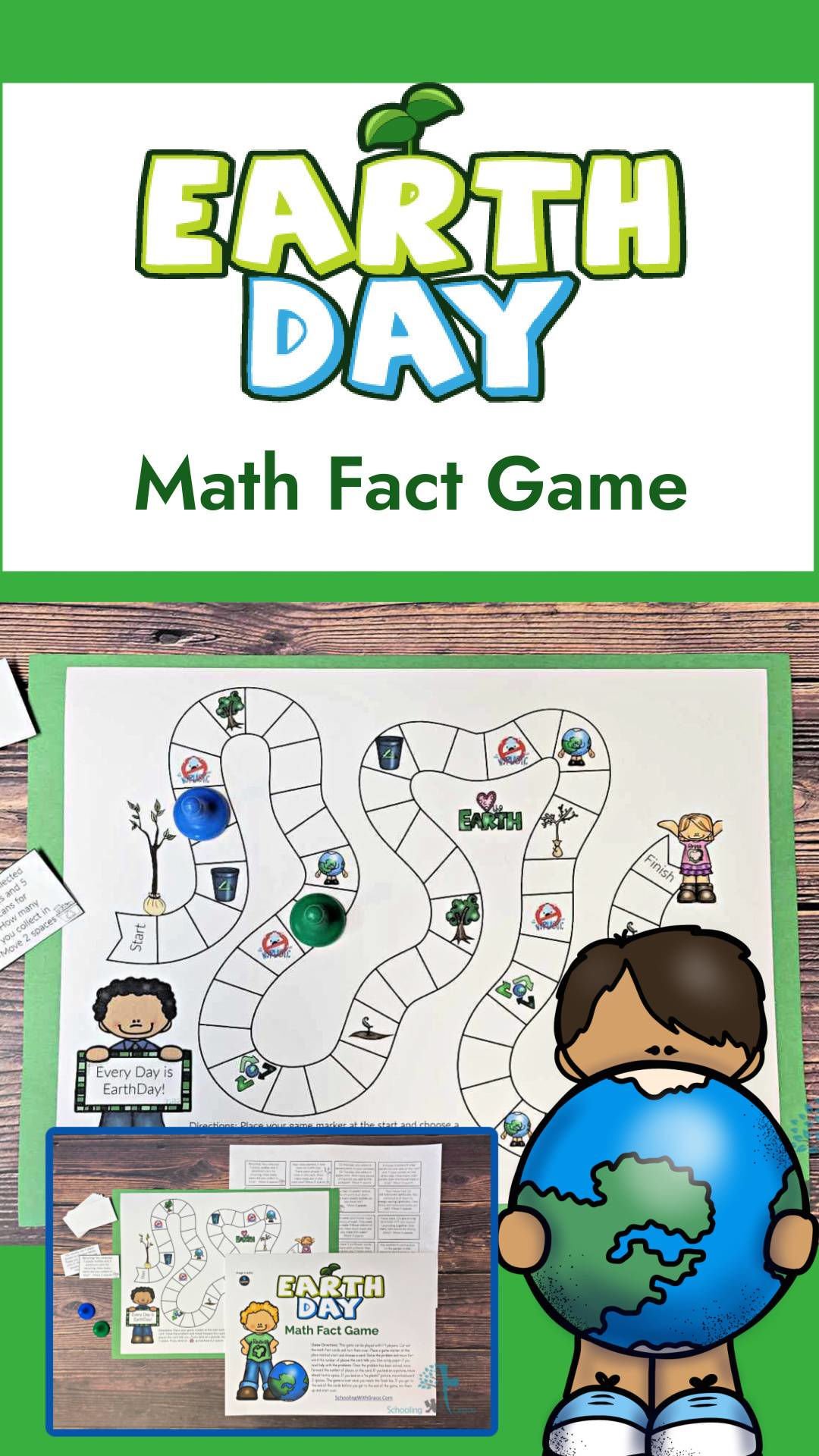 Earth Day Math Fact Game