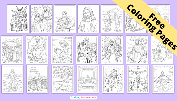 20+ Jesus Coloring Pages (Free PDF)