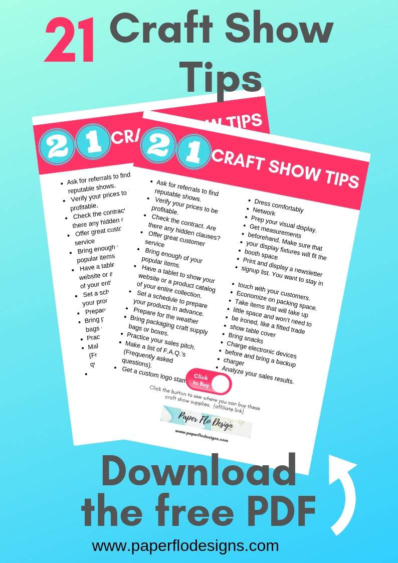 21 Tips for Your First Craft Show﻿