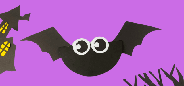 Easy Bat Craft For Halloween - This Tiny Blue House