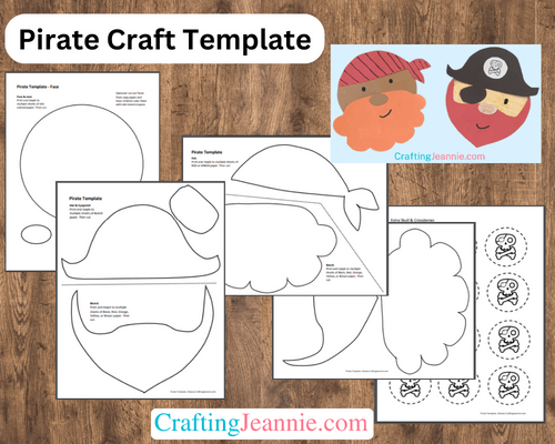 Pirate Craft (Free Template) - Crafting Jeannie