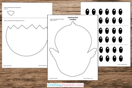 Hatching Chick Craft (Free Template) - Crafting Jeannie