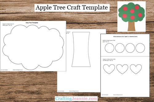 Apple Tree Craft (Free Template) - Crafting Jeannie