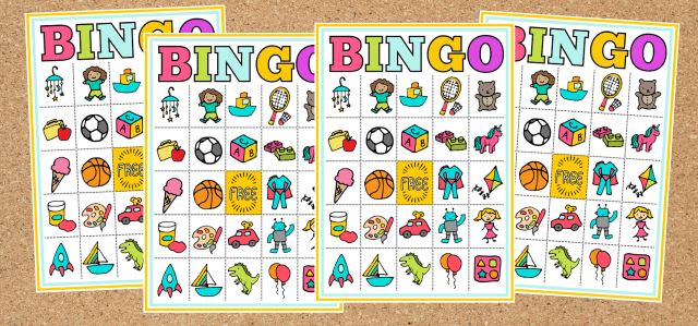 Kids Bingo Printable (18 Cards) - This Tiny Blue House