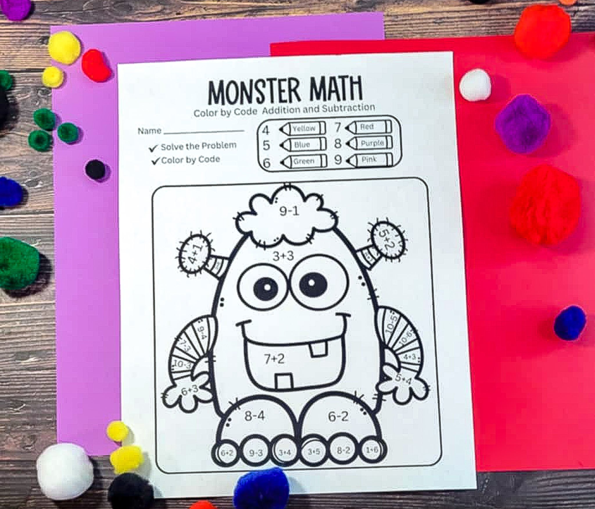 Monster Math Facts