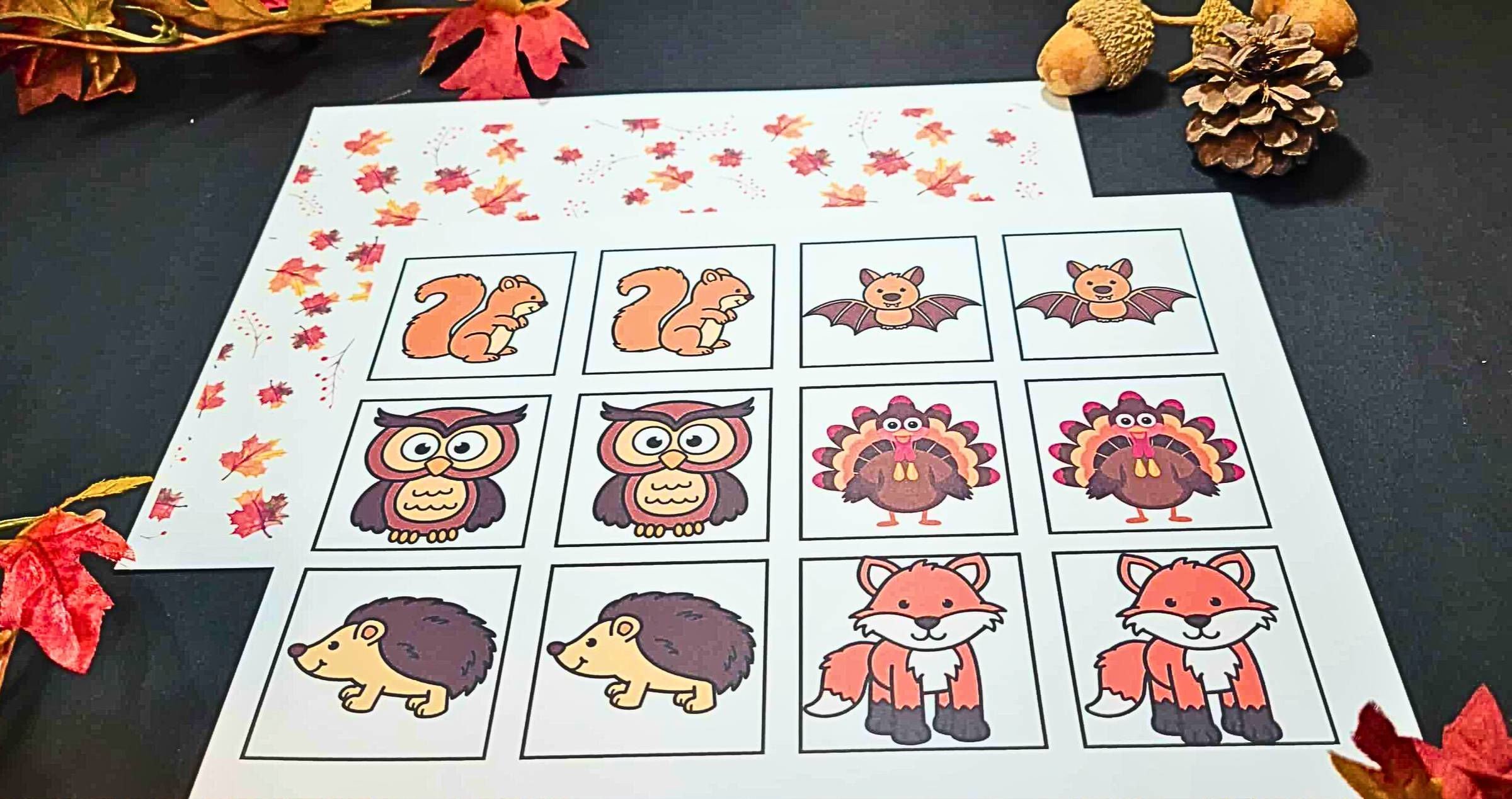 Animal Memory Matching Game