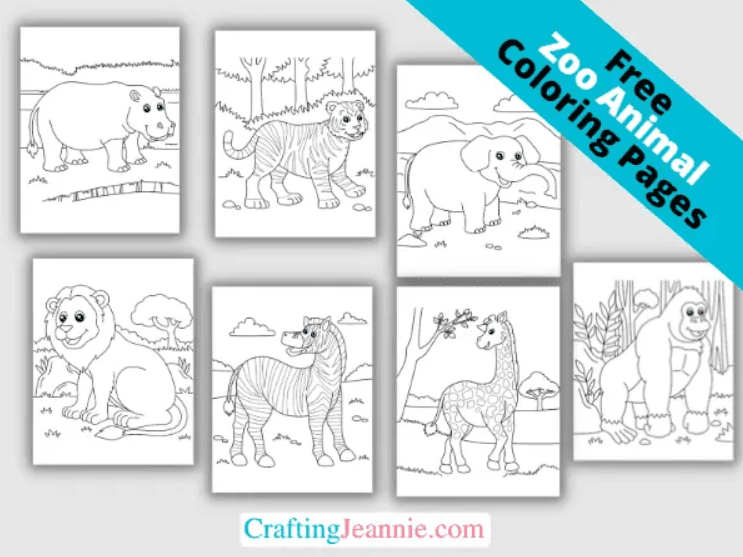 22+ Zoo Coloring Pages (Free PDF)
