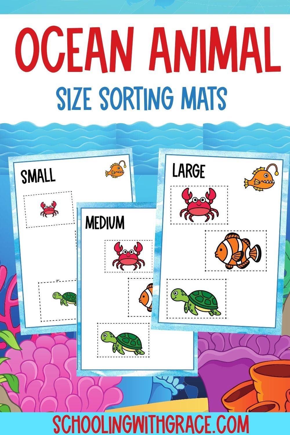 Ocean Animals Size Sorting