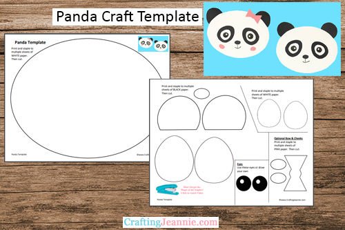 Panda Craft (Free Template) - Crafting Jeannie