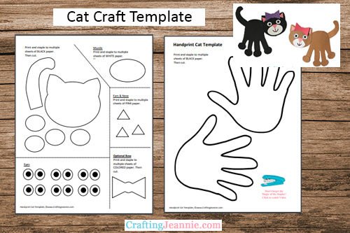 Black Cat Craft (Free Printable Template) - Crafting Jeannie