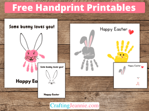 Easter Handprint Craft (Free Handprint Printable) | Crating Jeannie
