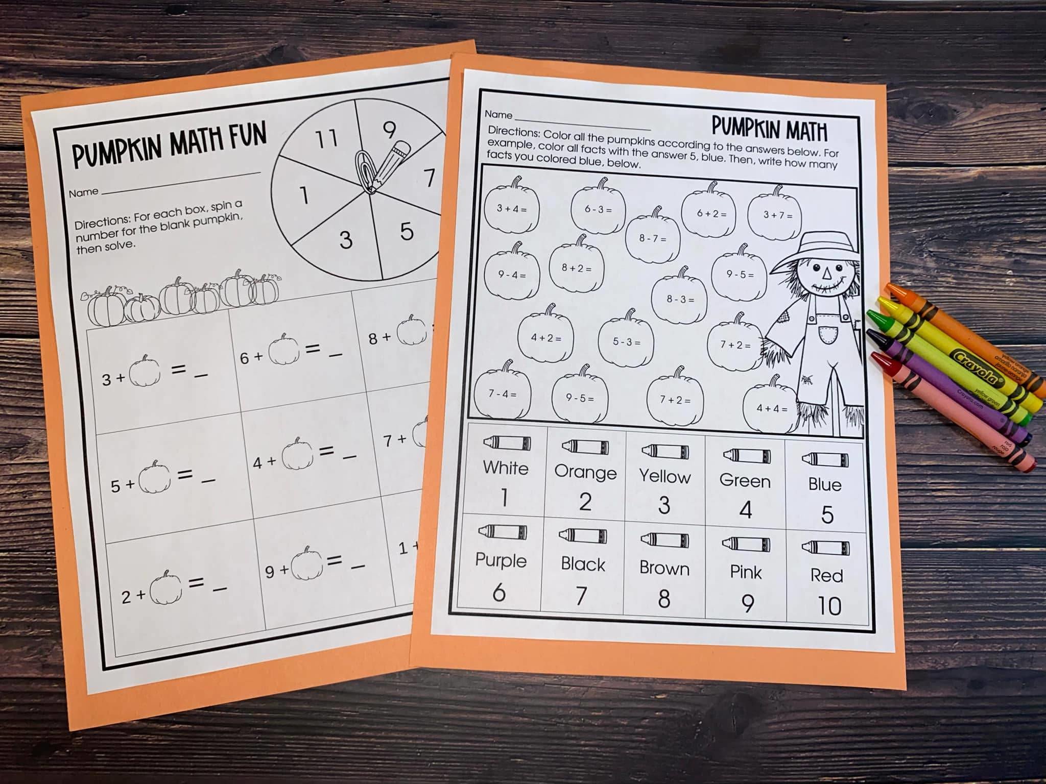 Pumpkin Math Fact Fun