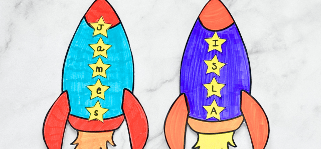 Rocket Name Craft - This Tiny Blue House