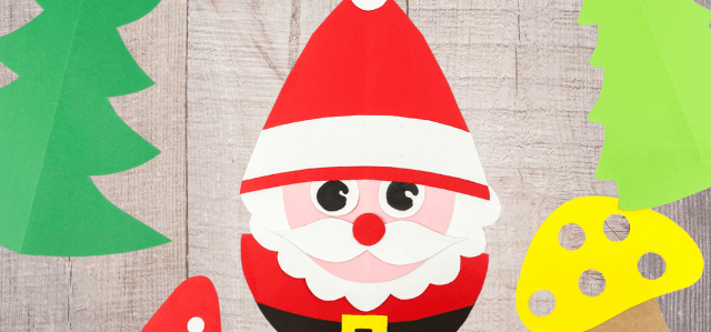 Printable Santa Craft For Kids - This Tiny Blue House