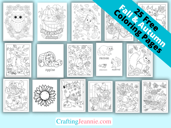 25 Fall & Autumn Coloring Pages (FREE Printable)