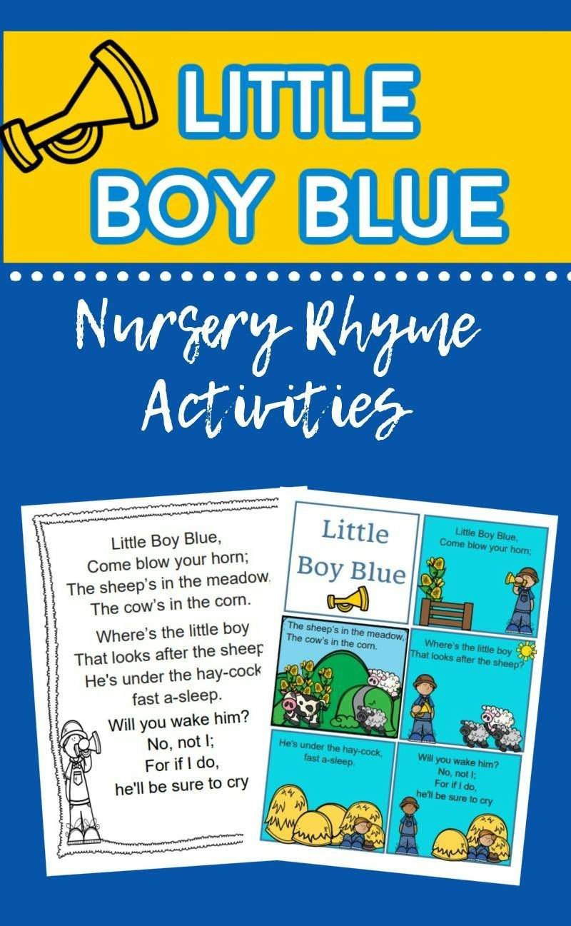Little Boy Blue Nursery Rhyme Activities
